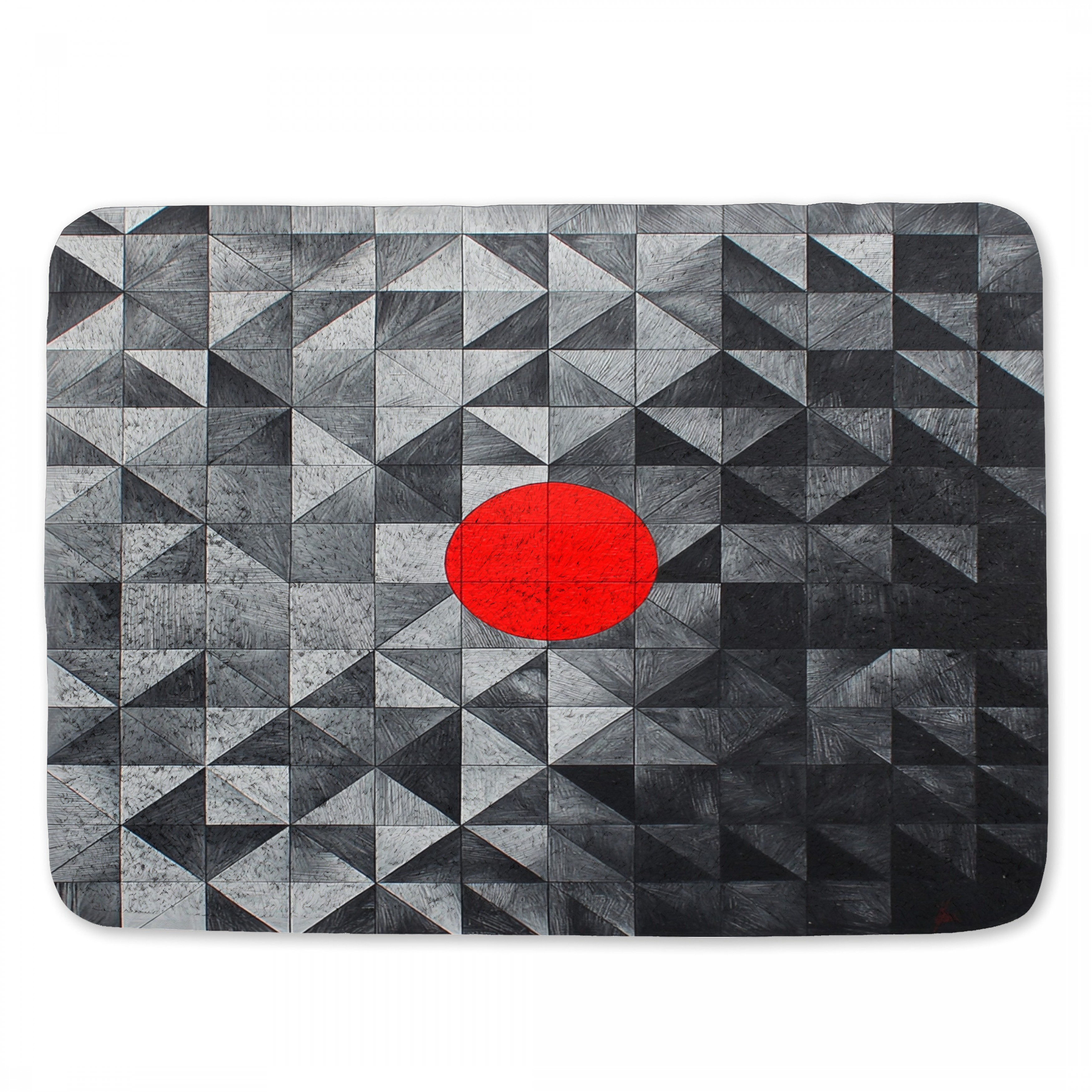 Ivy Bronx Red Dot Bath Mat Abstract Bathroom Decor Minimalist - Wayfair ...