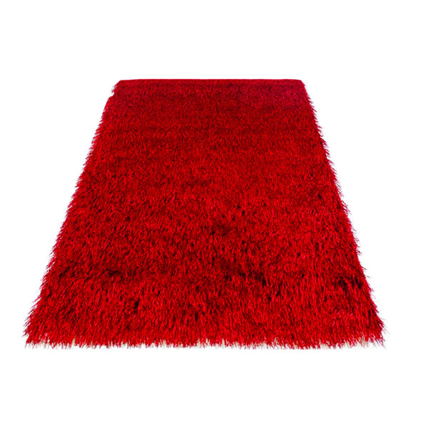 Bakero Salsa Solid Colour Hand Woven Red Area Rug | Wayfair.co.uk