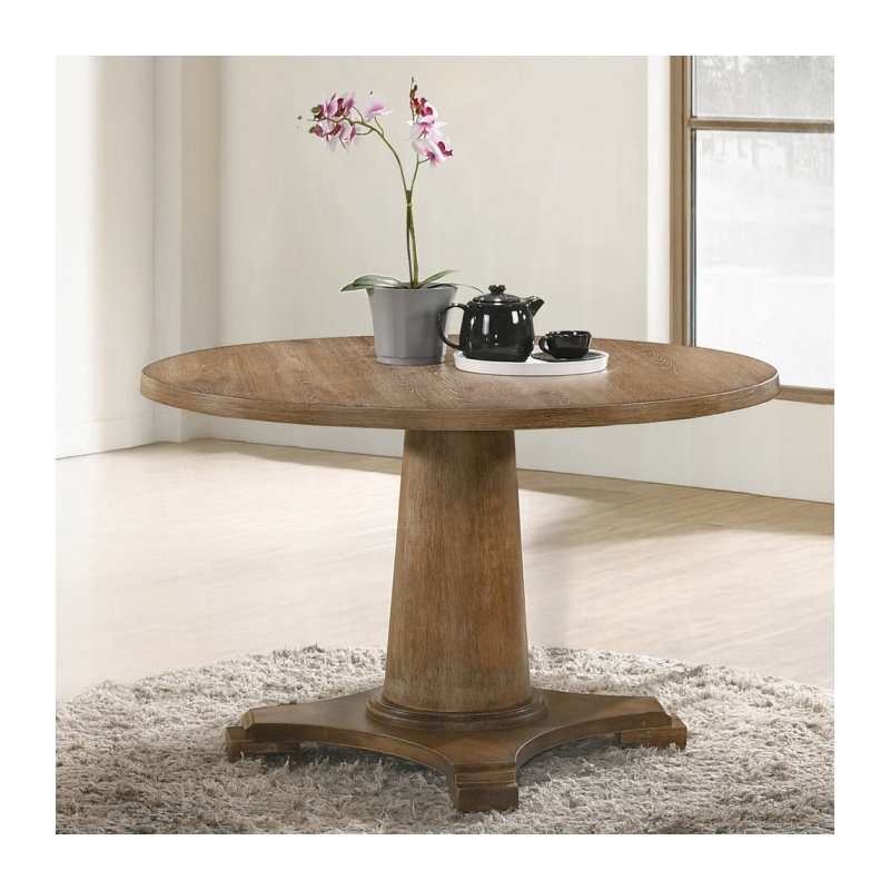 Winston Porter ACME Yotam Dining Table, Salvaged Oak Finish | Wayfair