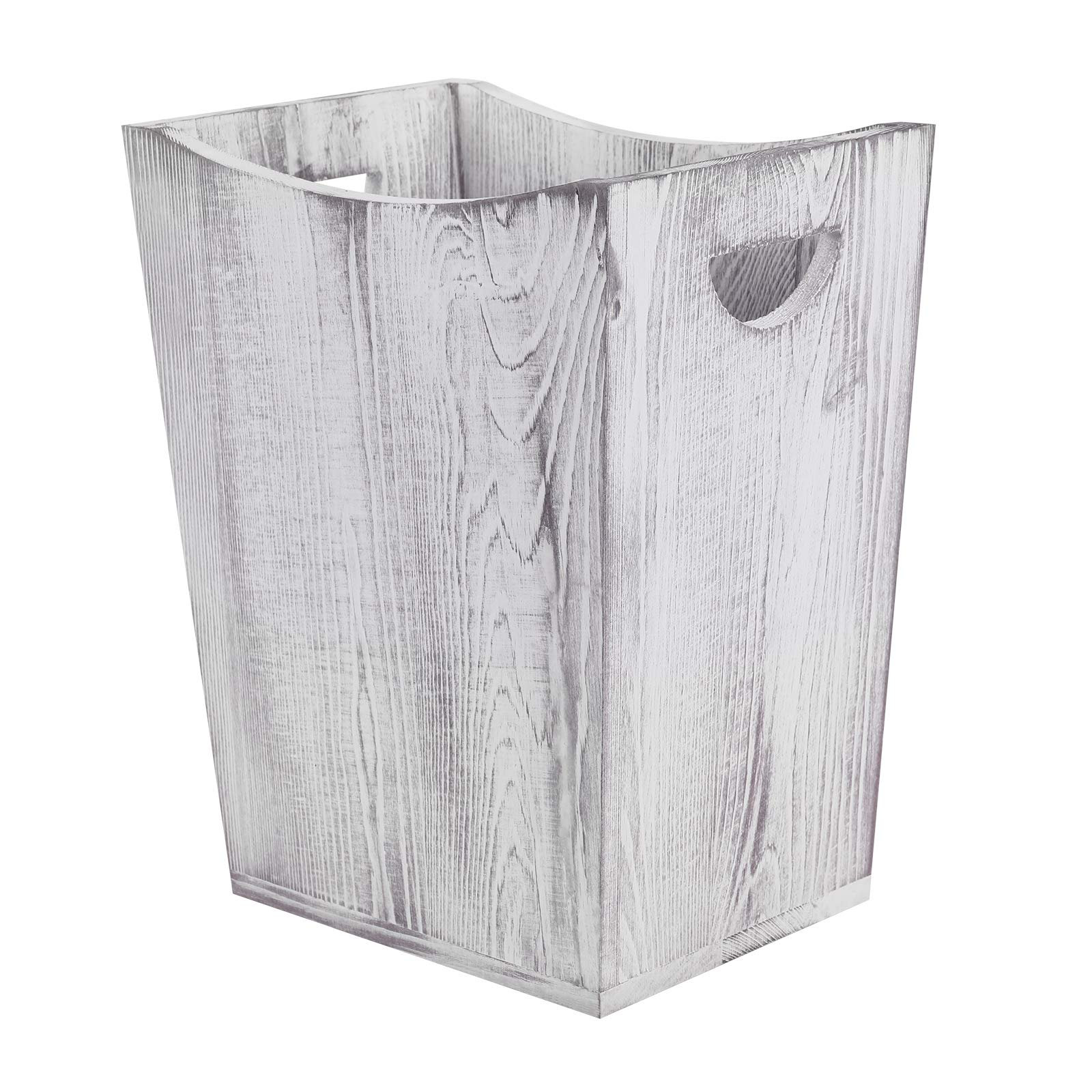 COOREL Wood Trash Can, Waste Basket For Bathroom Office Trash Can ...