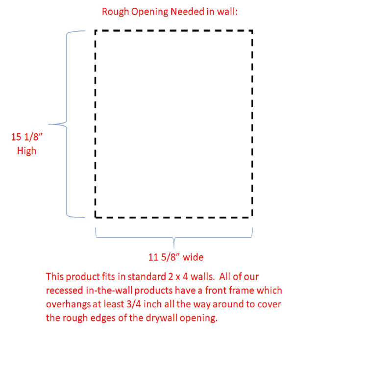 Timber Tree Cabinets Meridian Recessed Magazine Rack | Wayfair
