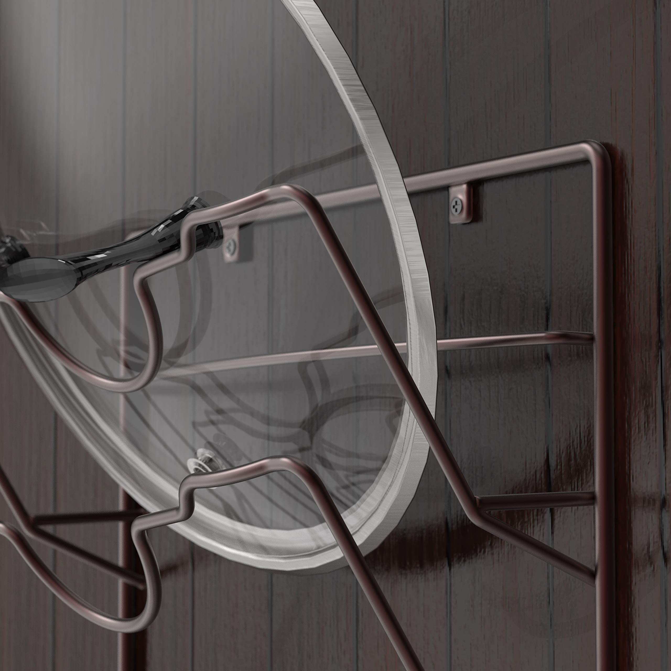 COAHAHA Wall-Mounted Pot Lid Rack, 5-Tier Organizer, Space-Saving, Easy ...