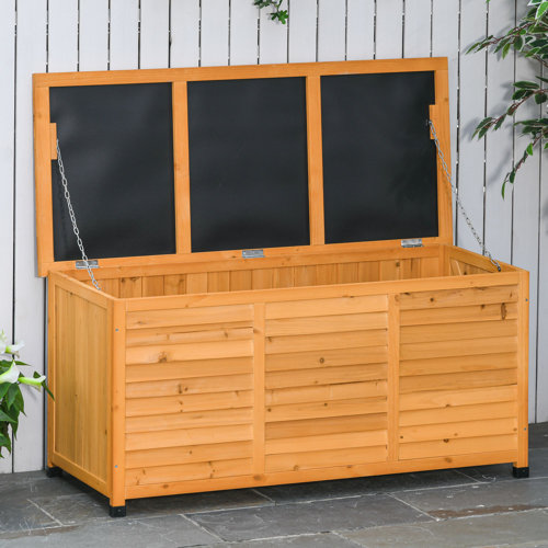 Wood Deck Boxes & Patio Storage You'll Love | Wayfair