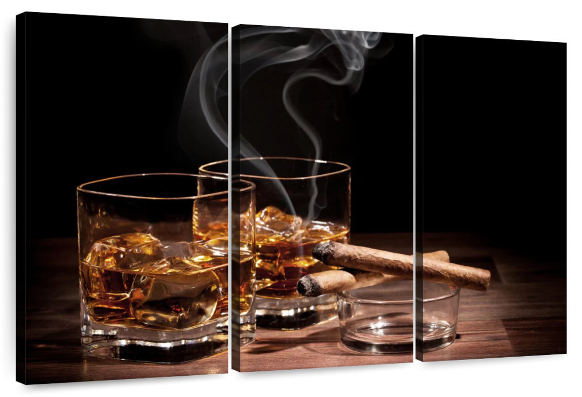 Ebern Designs Yarlin Cigars With Whiskey | Wayfair