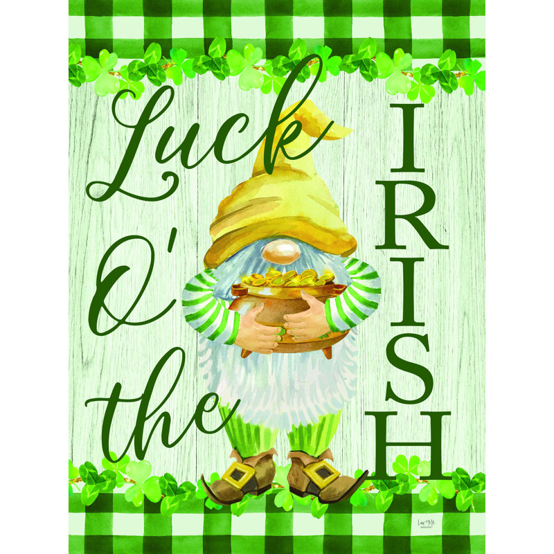 The Holiday Aisle® Luck O' the Irish - Wrapped Canvas Textual Art | Wayfair