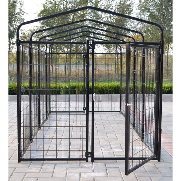 ChickenCoopOutlet 48" H Metal Yard Kennel with Door | Wayfair