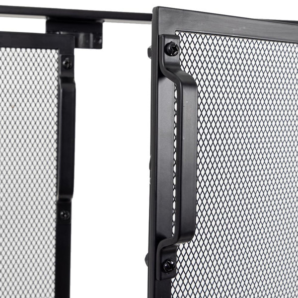 Modern Ember Aalto Mesh Fireplace Screen | Functional Doors | Heavy ...