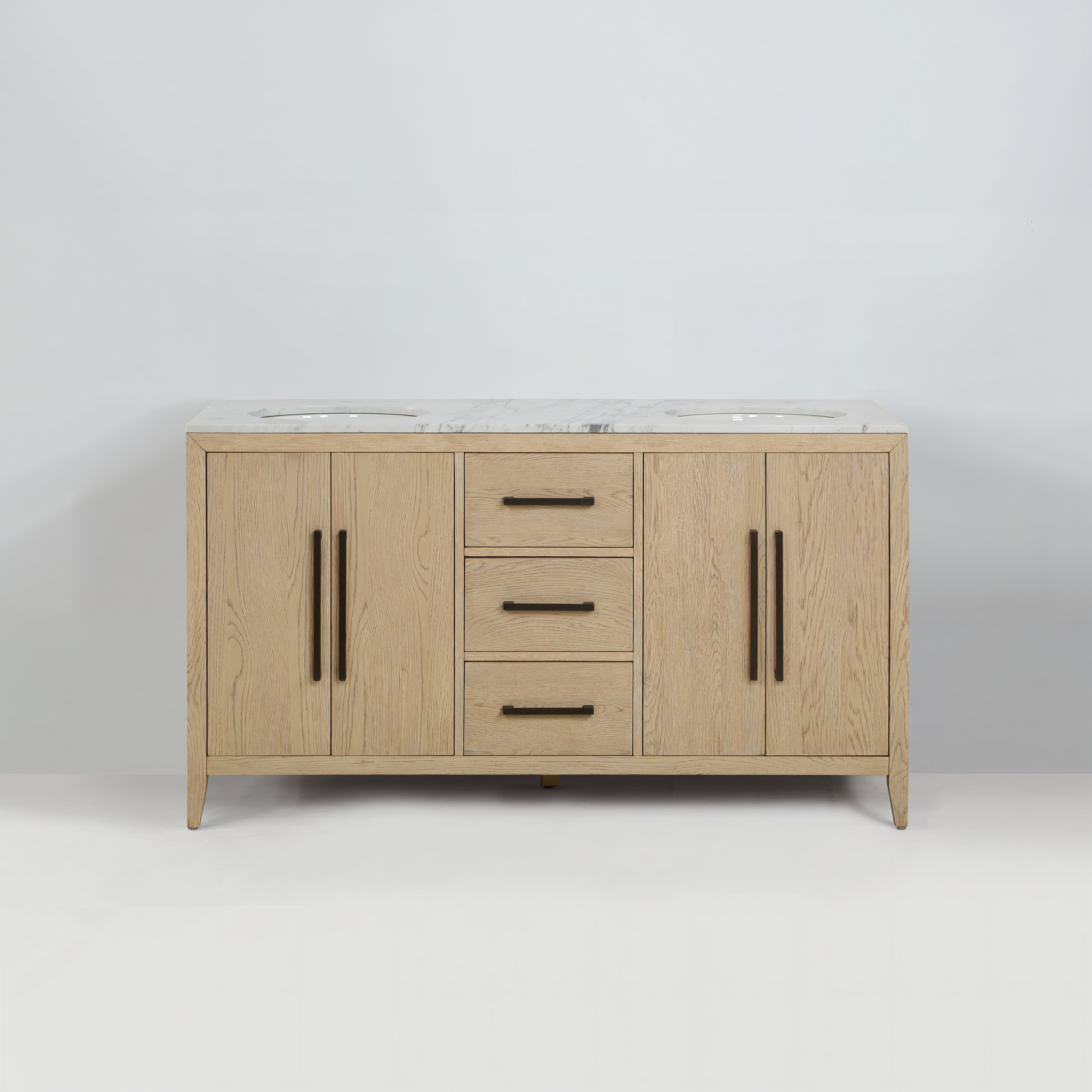 Colchique 60" Double Bathroom Vanity with Marble Top & Reviews | Joss ...