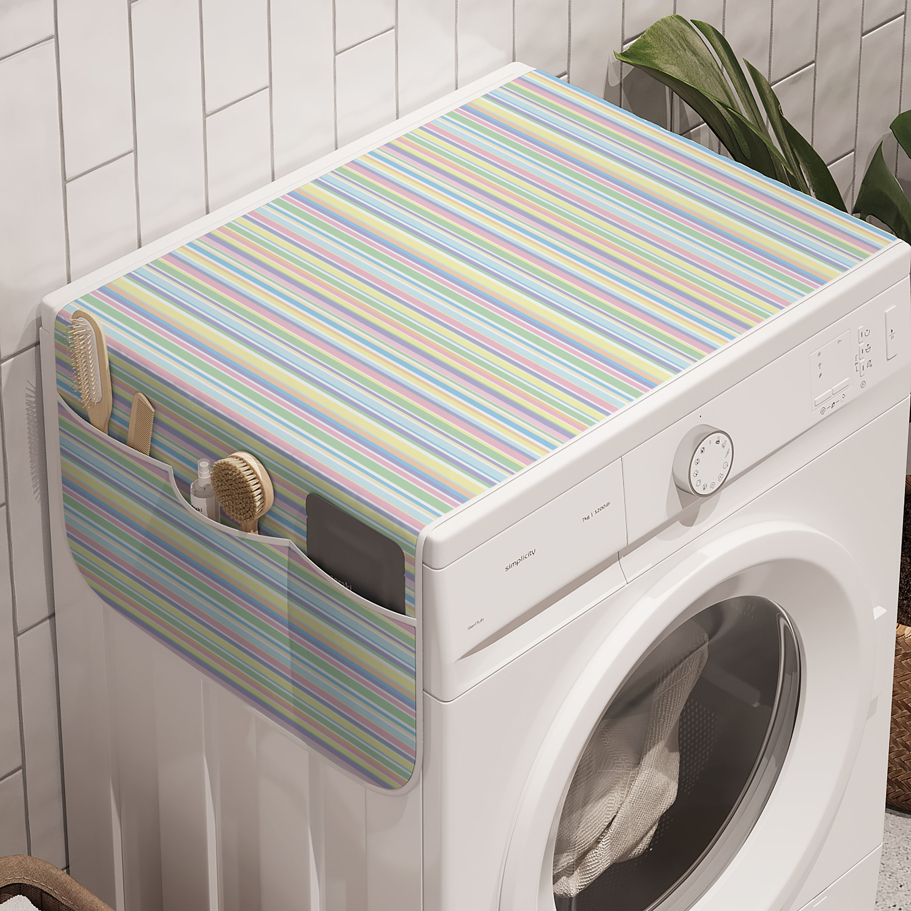 East Urban Home Pastel Washing Machine Organizer Pack of 2 47" x 18.5 ...