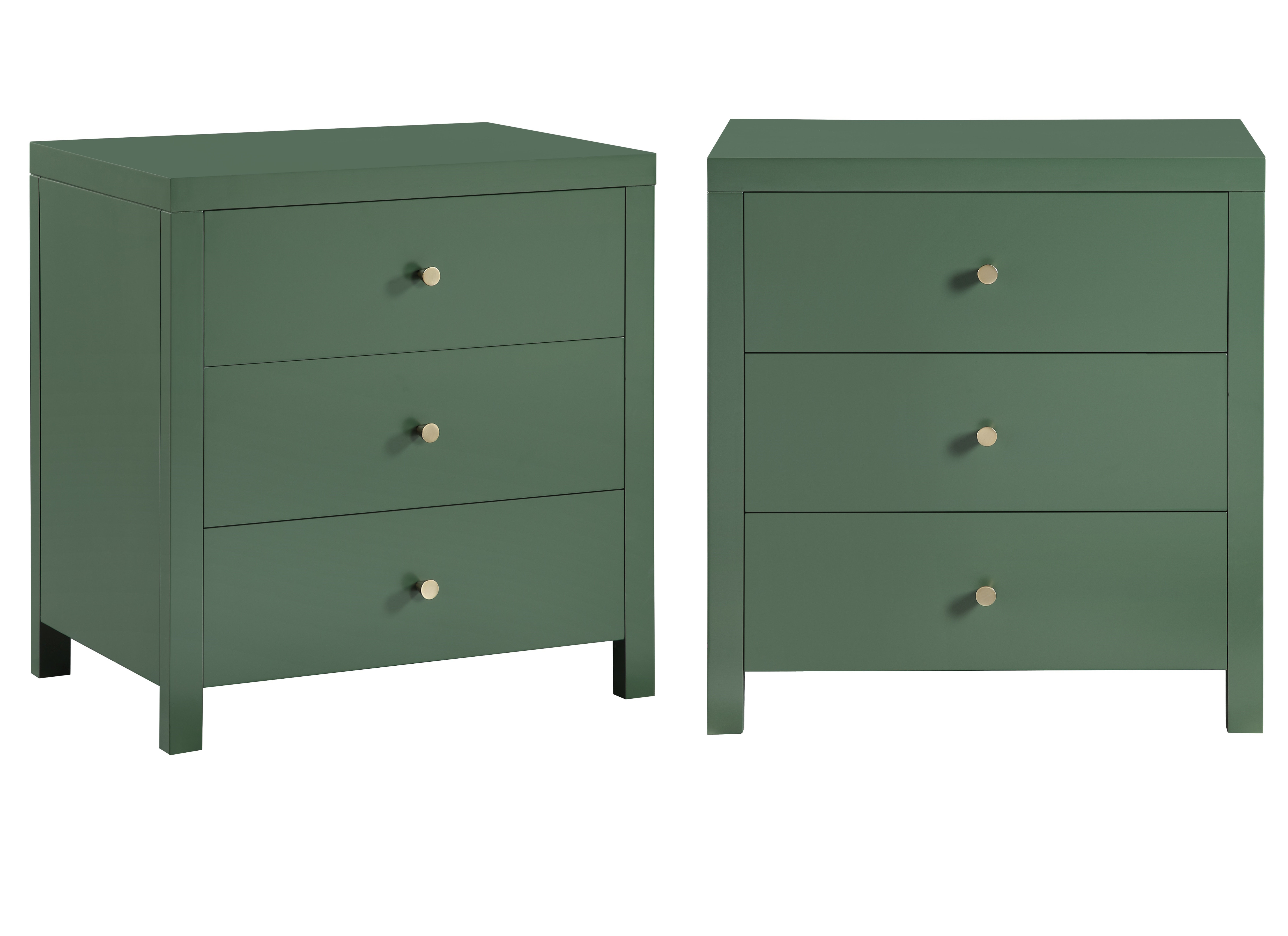 Latitude Run® Alaynie 3-drawer Nightstand - Set of 2 & Reviews | Wayfair