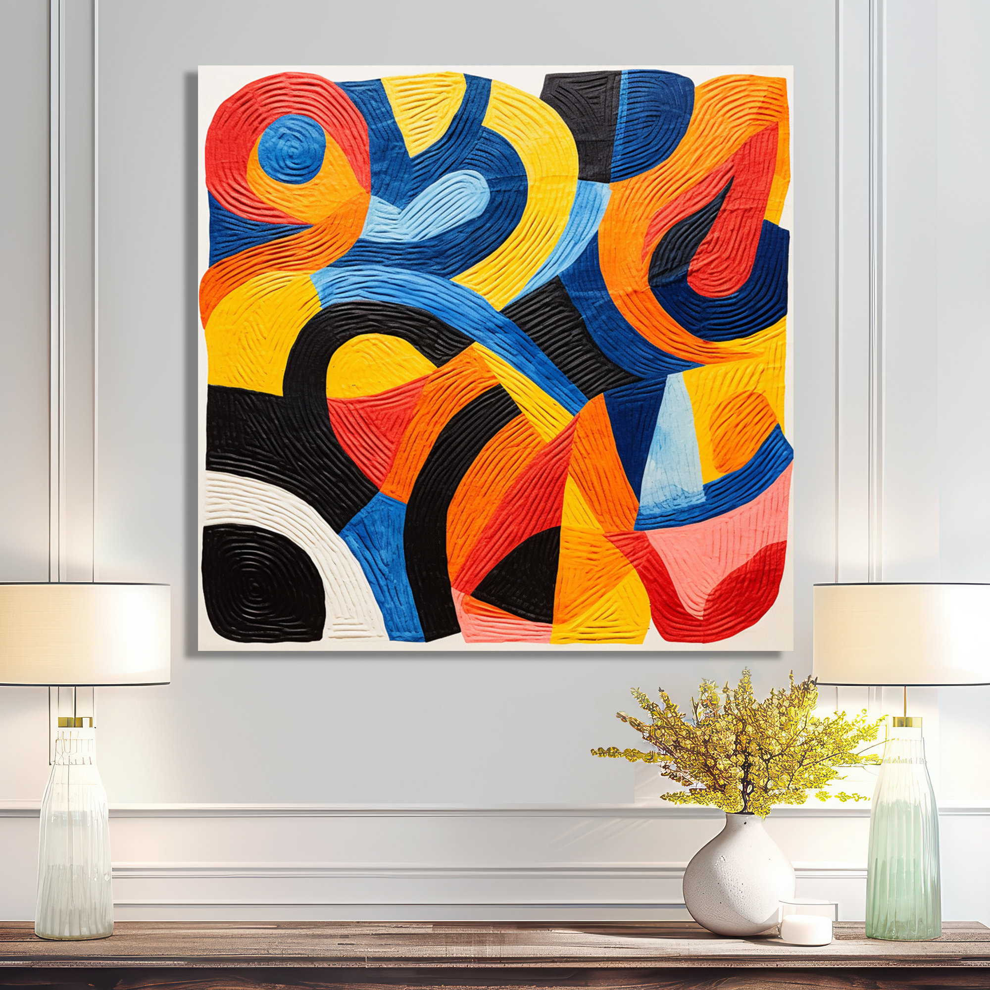 Wrought Studio™ Essence Of Color Colorfields Primary Colors - Geometric ...