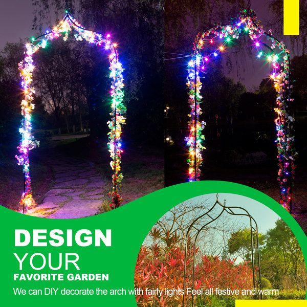 Scendor Garden Arch Arbor Iron Trellis Plants Stand Special Closed ...