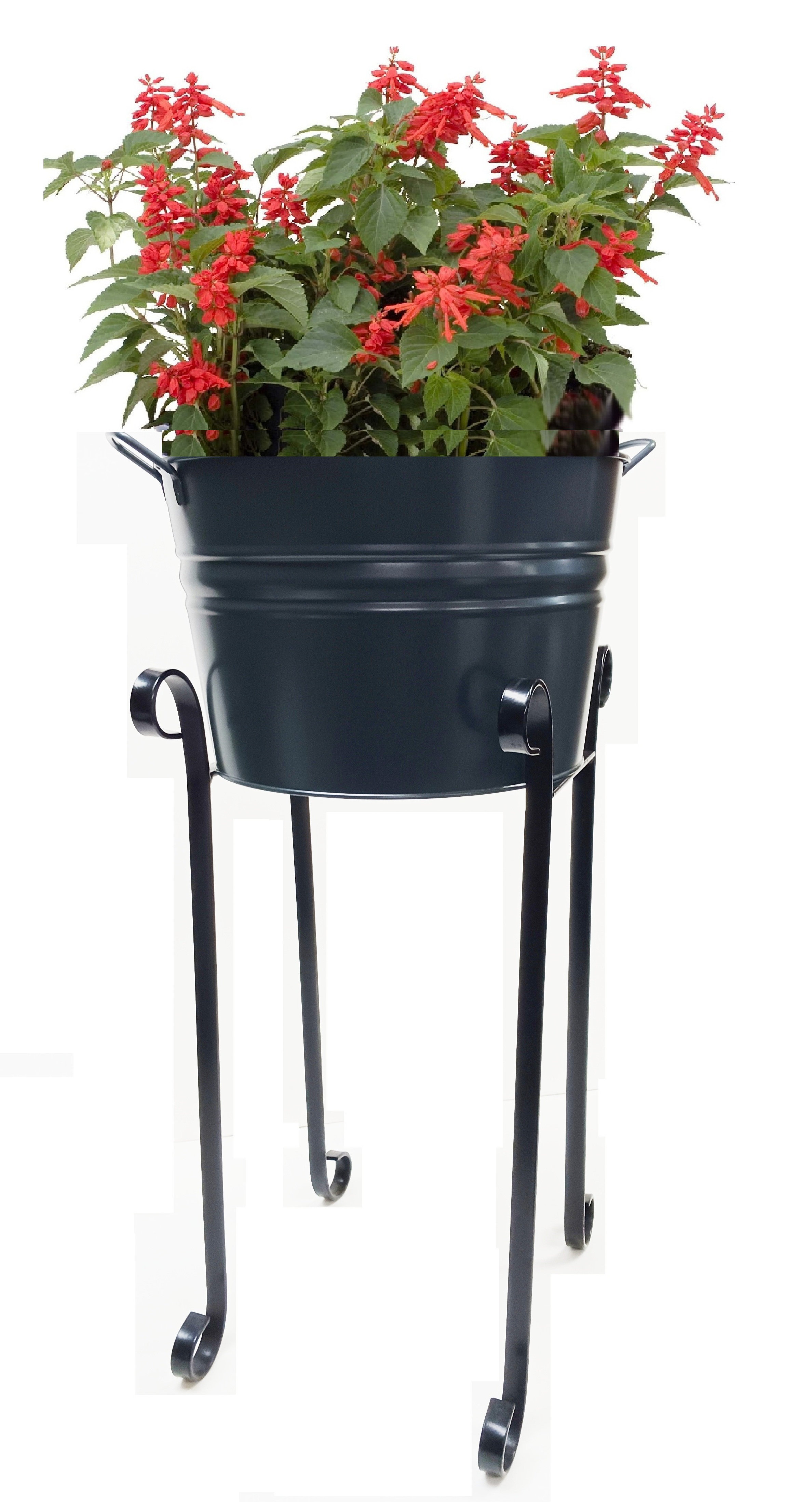 Winston Porter Bendte Enameled Steel Raised Planter | Wayfair