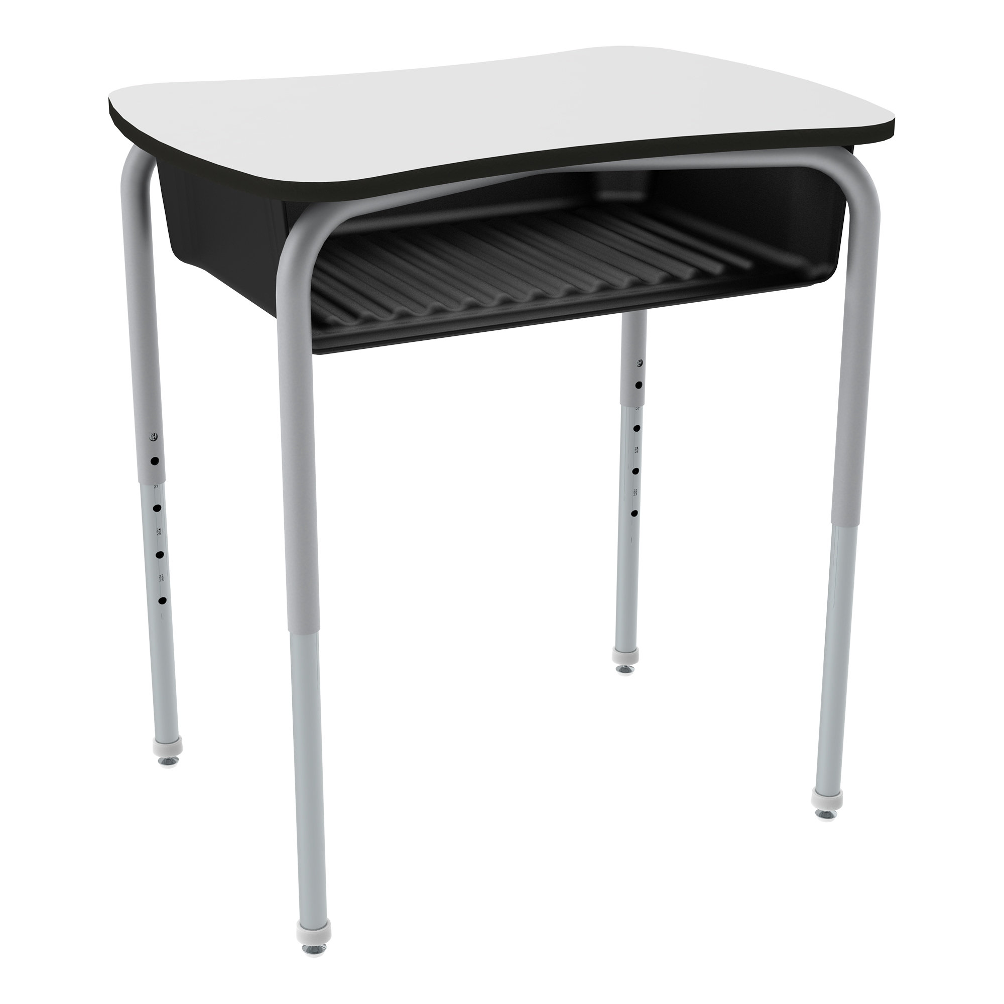 Learniture Adjustable Bow-Tie Open-Front School Desks with Whiteboard ...