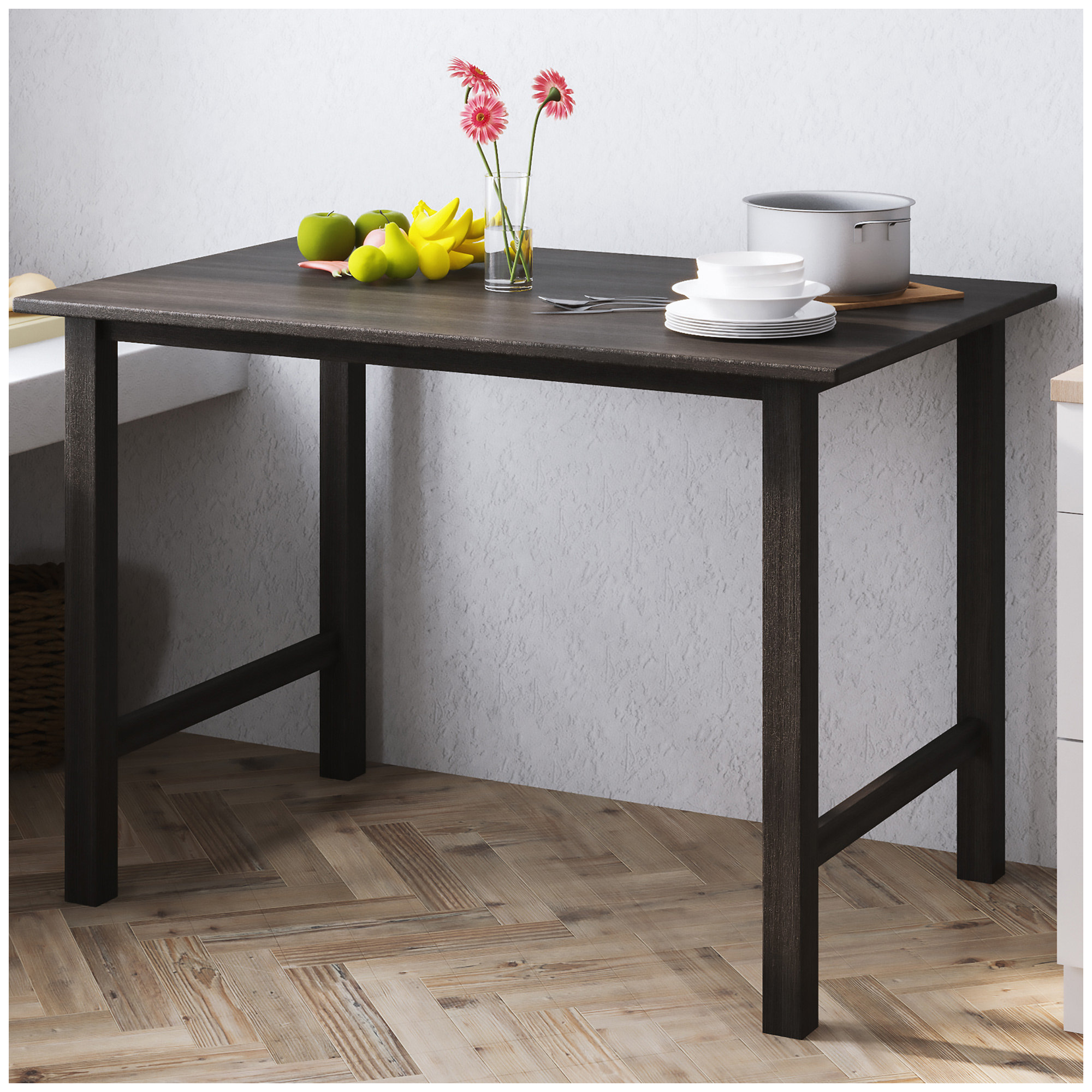 Vinura 17 Storeys Farmhouse Dining Tables - Wood Dining Table Grey 45 ...