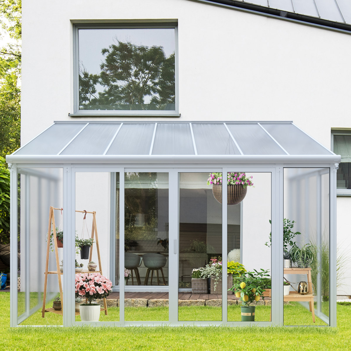 HOA.WWC 14x10 Patio Cover Gazebo Solarium,outdoor Sunroom With ...