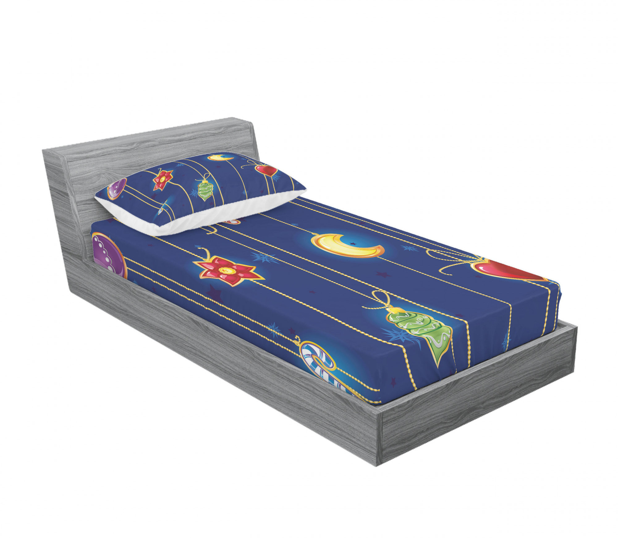 Ambesonne Celebrato Objecton Star Moon Candy Sheet set | Wayfair