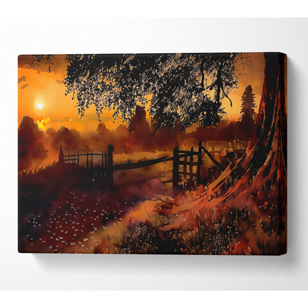 ClassicLiving Old Road Gate - Wrapped Canvas Art Prints | Wayfair.co.uk