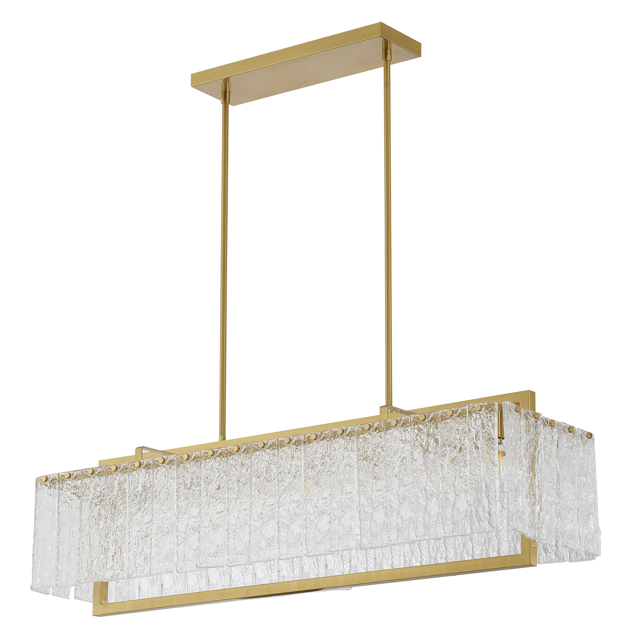 House of Hampton Heathington 7 - Light Bronze Chandelier With Glass ...