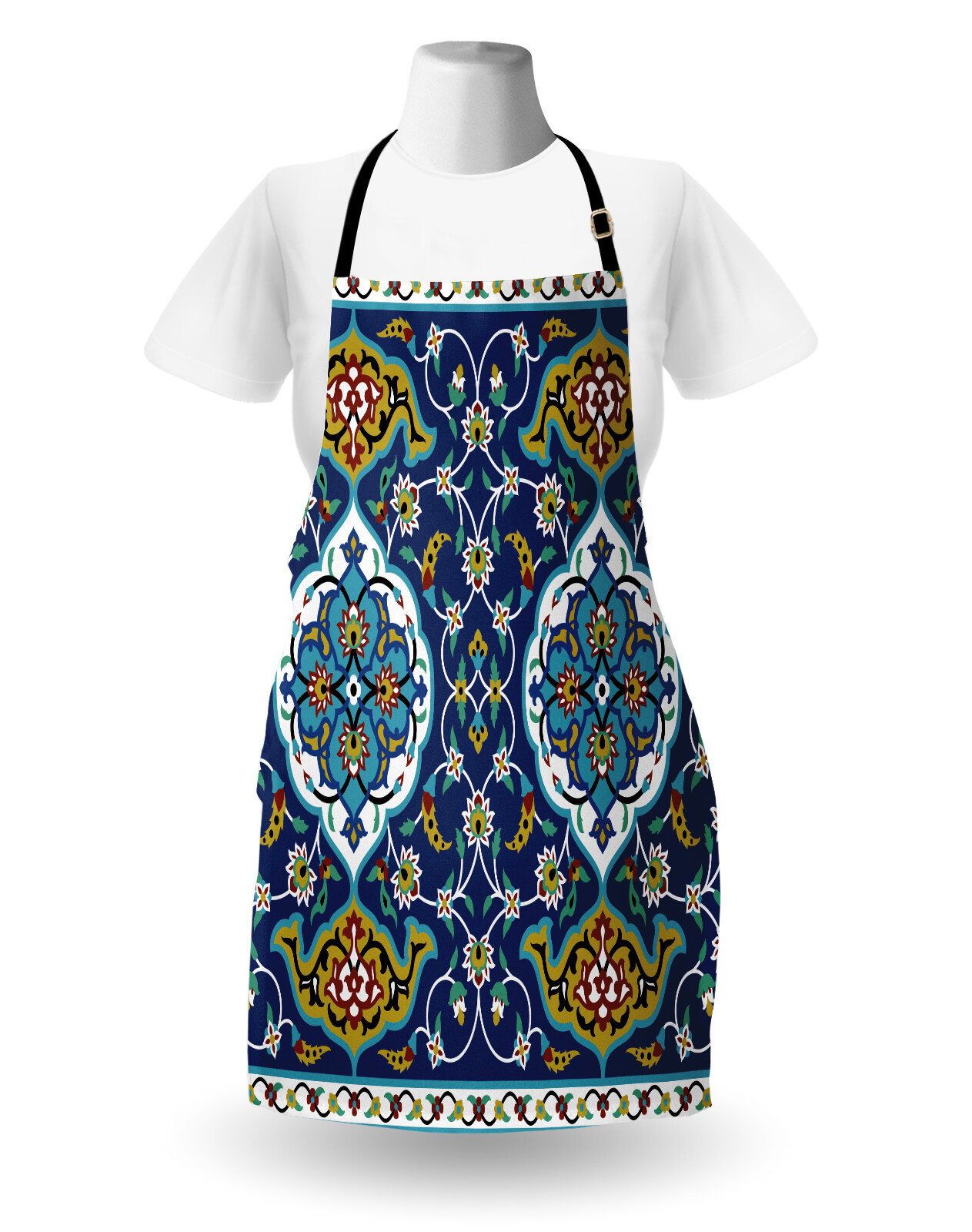 East Urban Home Vintage Apron Unisex, Oriental Tile Effects, Adult Size ...