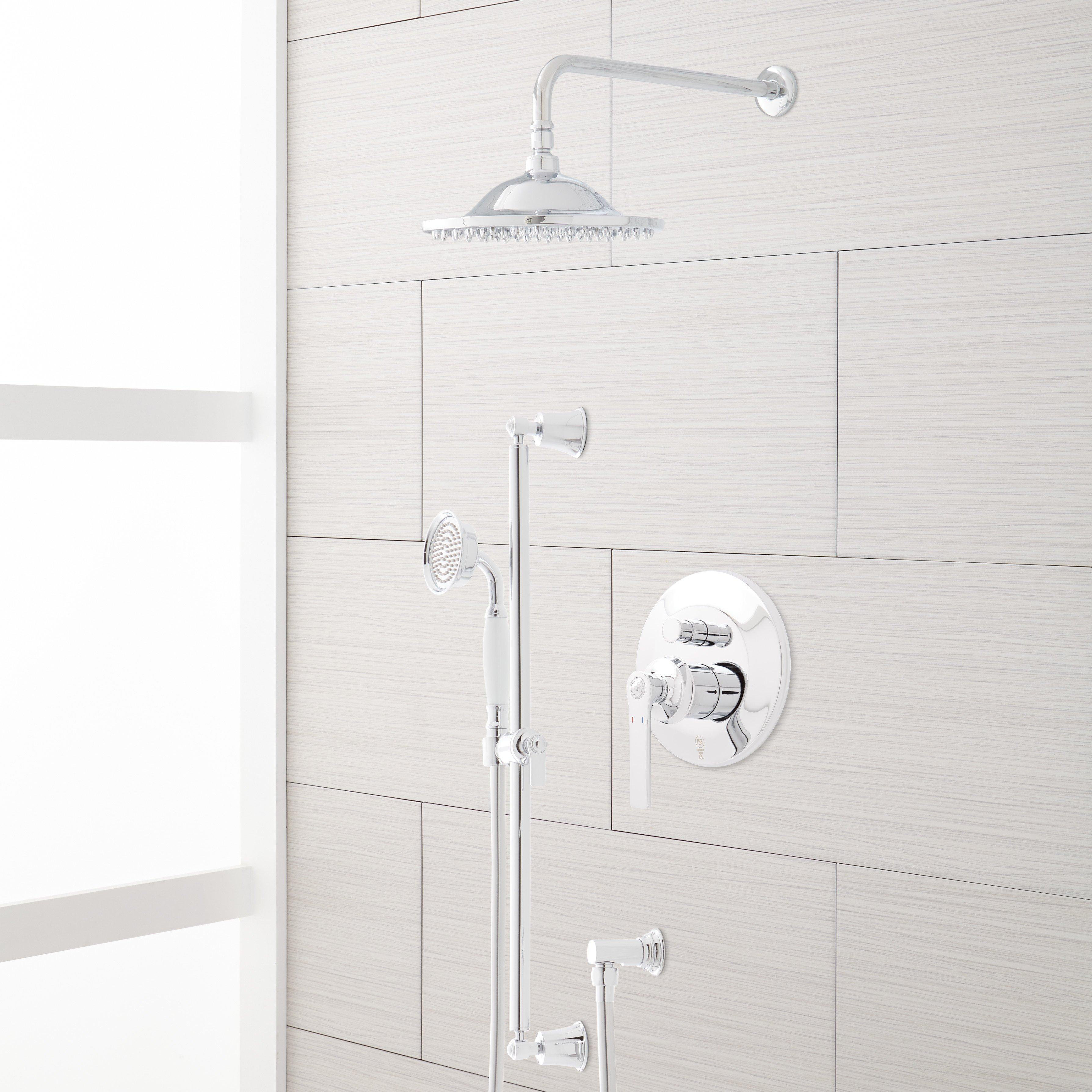 Signature Hardware Cooper Complete Shower System with Rough-in Valve ...