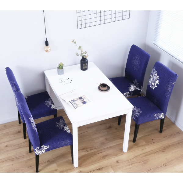 Red Barrel Studio® Box Cushion Dining Chair Slipcover "& Reviews" | Wayfair