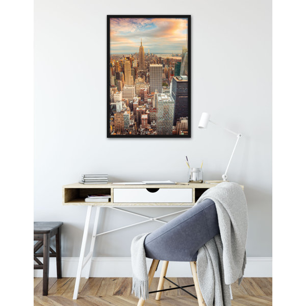Latitude Run New York Skyline - Single Picture Frame Print | Wayfair.co.uk