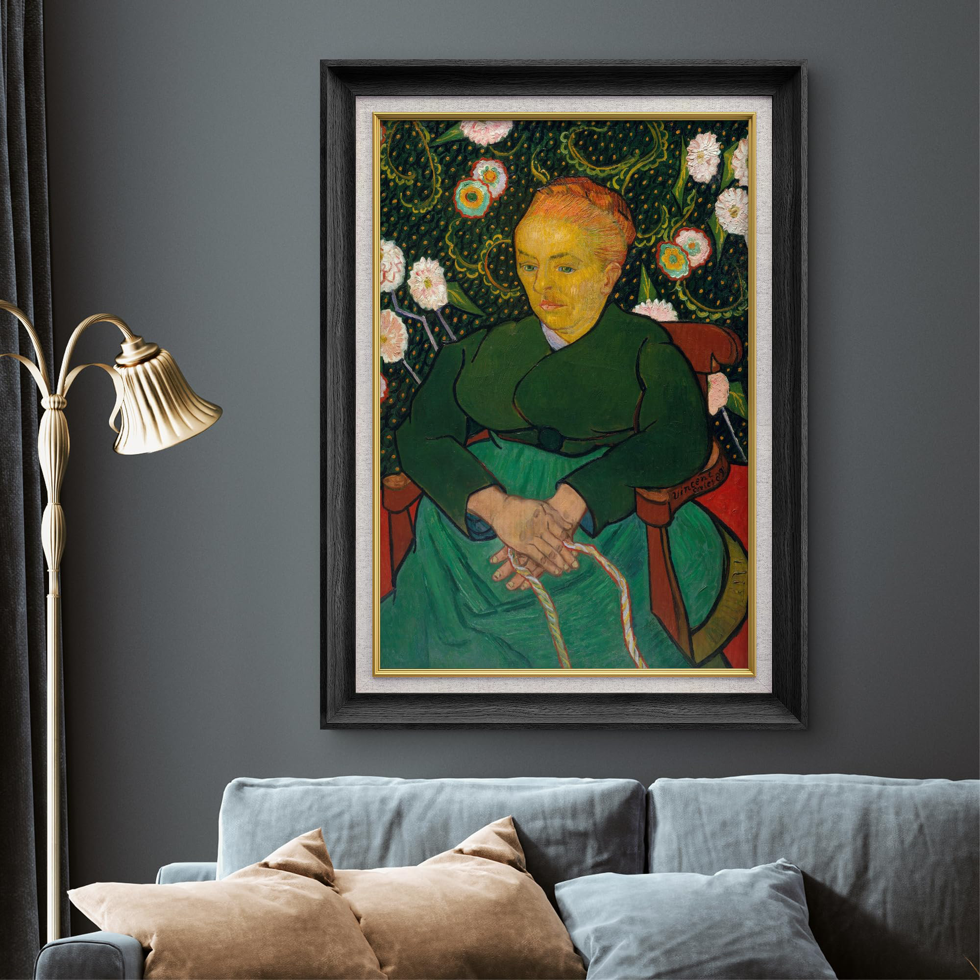 SIGNLEADER Woman Rocking a Cradle by Vincent Van Gogh - Picture Frame ...