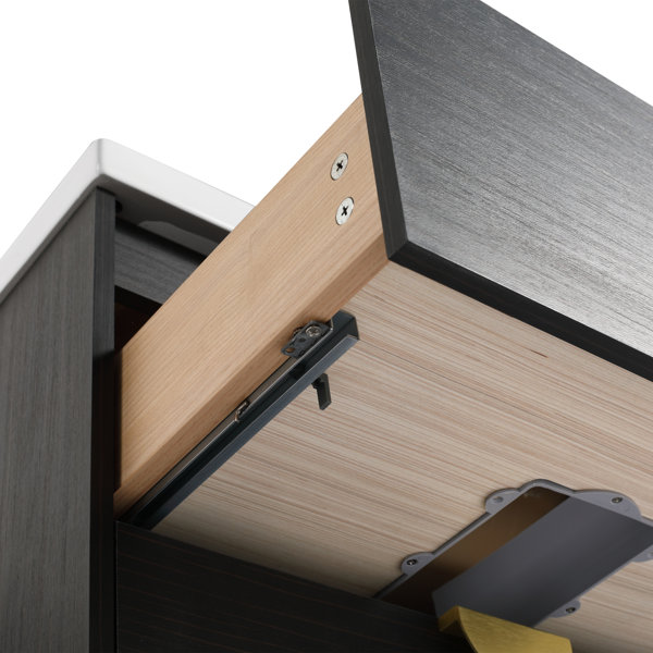 Mercer41 Kymarni 23.8'' Single Bathroom Vanity with Manufactured Wood ...