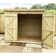 Dakota Fields Kalopsida 7 ft. W x 3 ft. D Solid Wood Garden Shed ...