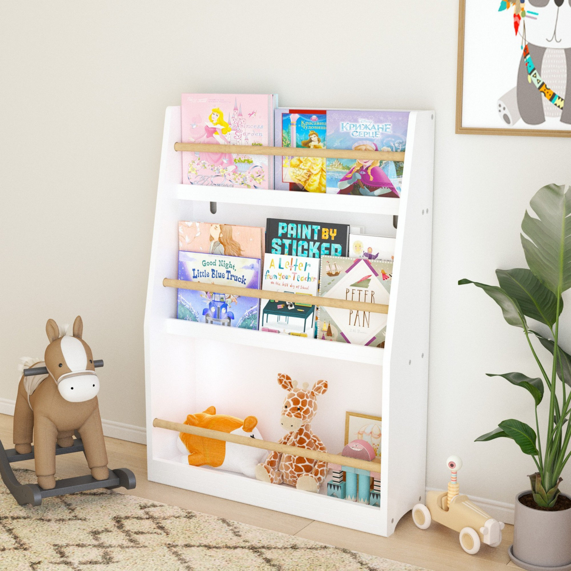 Winston Porter Tier Kids Book Shelf, Book Rack For Bedrooms, Playrooms ...