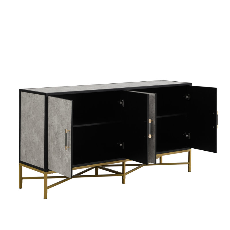 Mercer41 Distinctive Features Of Four-Door Sideboard With Metal And ...