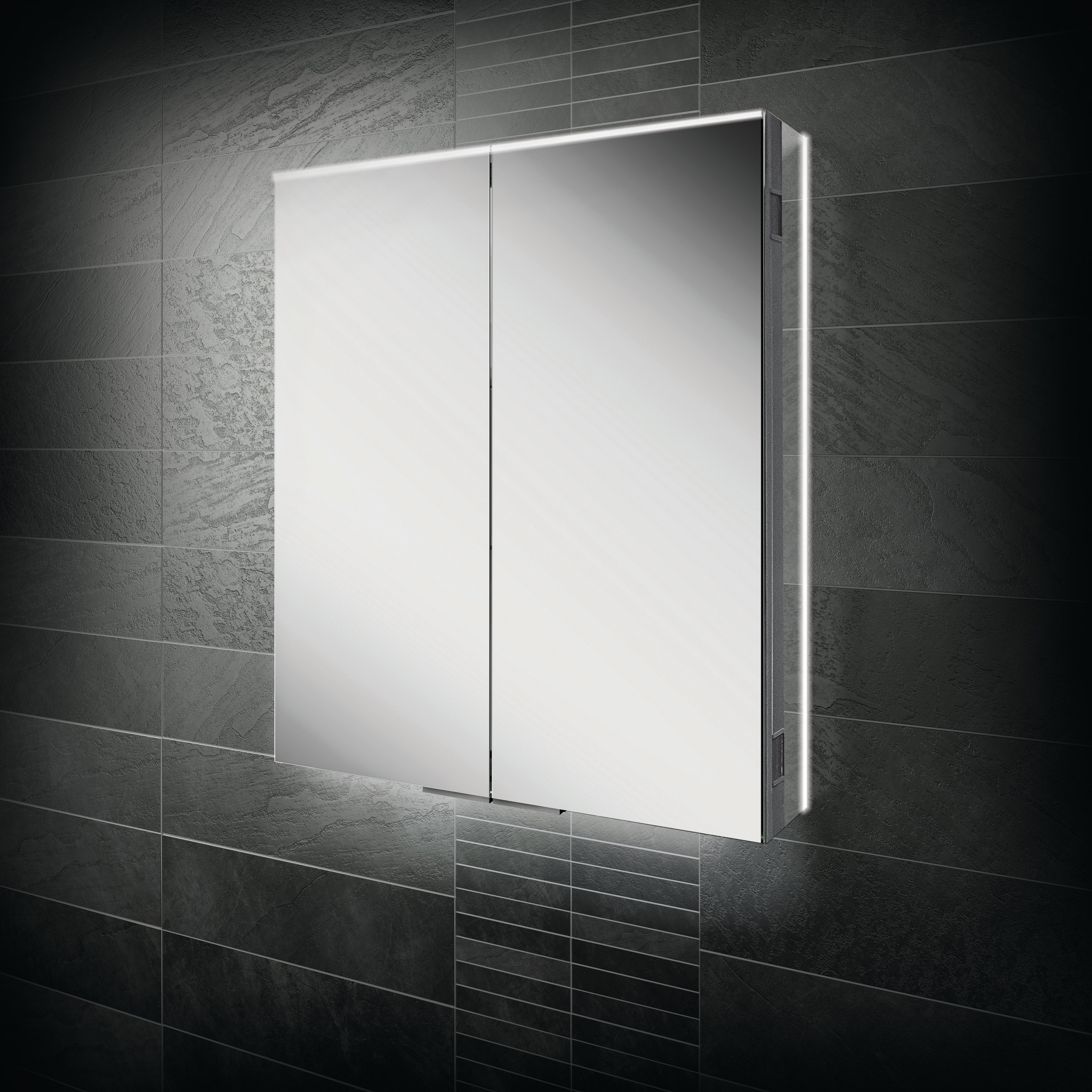 HIB Ether Surface Mount Mirror Cabinet with LED Lighting | Wayfair.ie