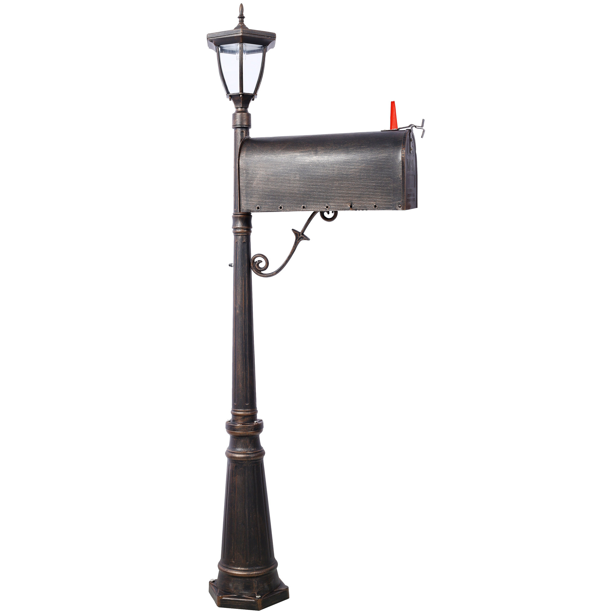DELTA FURNITURE Mailbox/Post Light Combination Kit | Wayfair