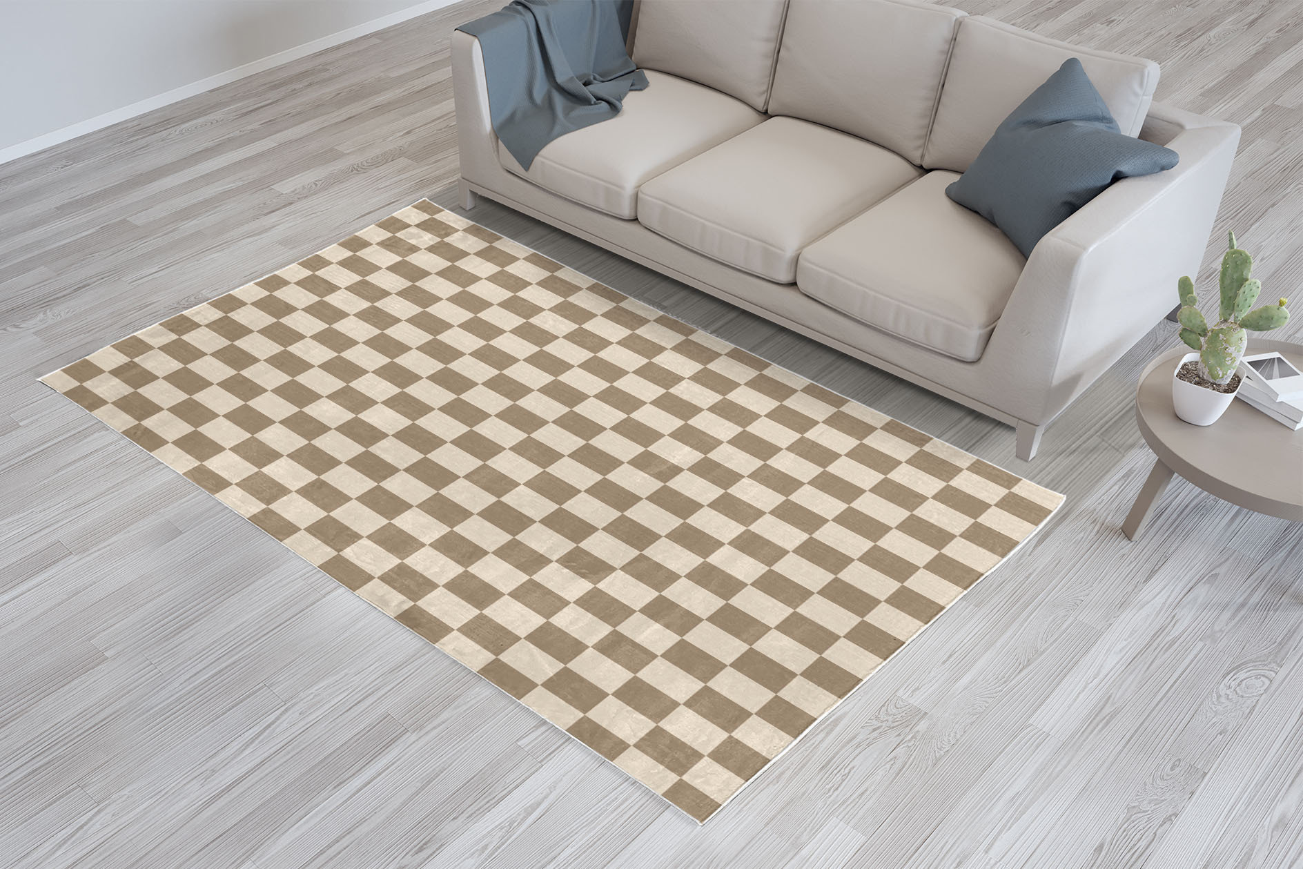 Ebern Designs Tira Checkered Rug | Wayfair