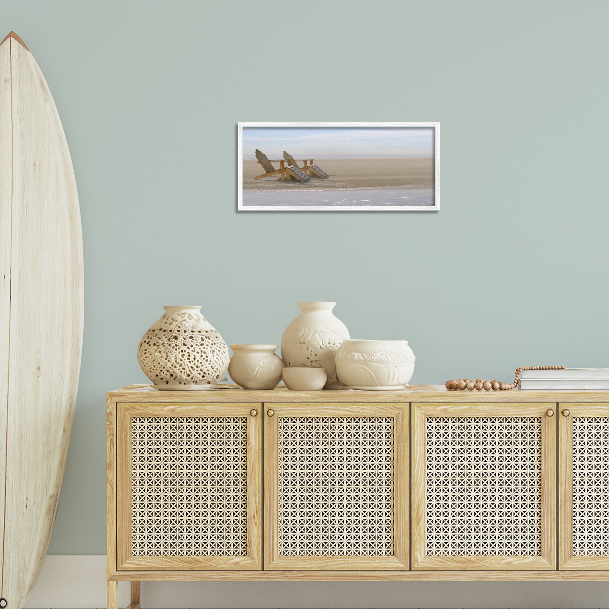 Highland Dunes Endless Beach Scene Framed Giclee Art by Noah Bay | Wayfair