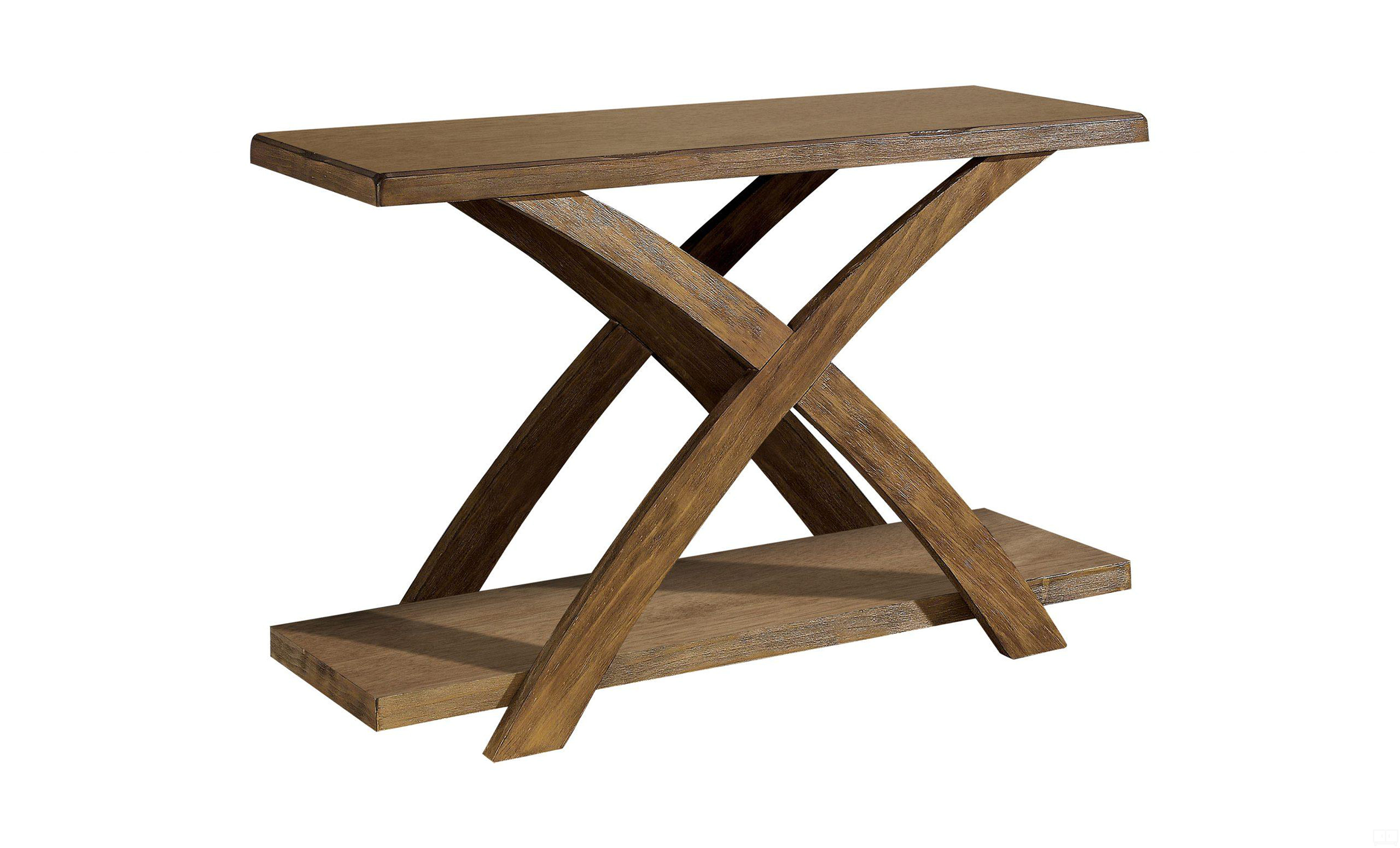 Ophelia & Co. 1Pc Sofa Table Occasional Tables Plank Style Top Open ...