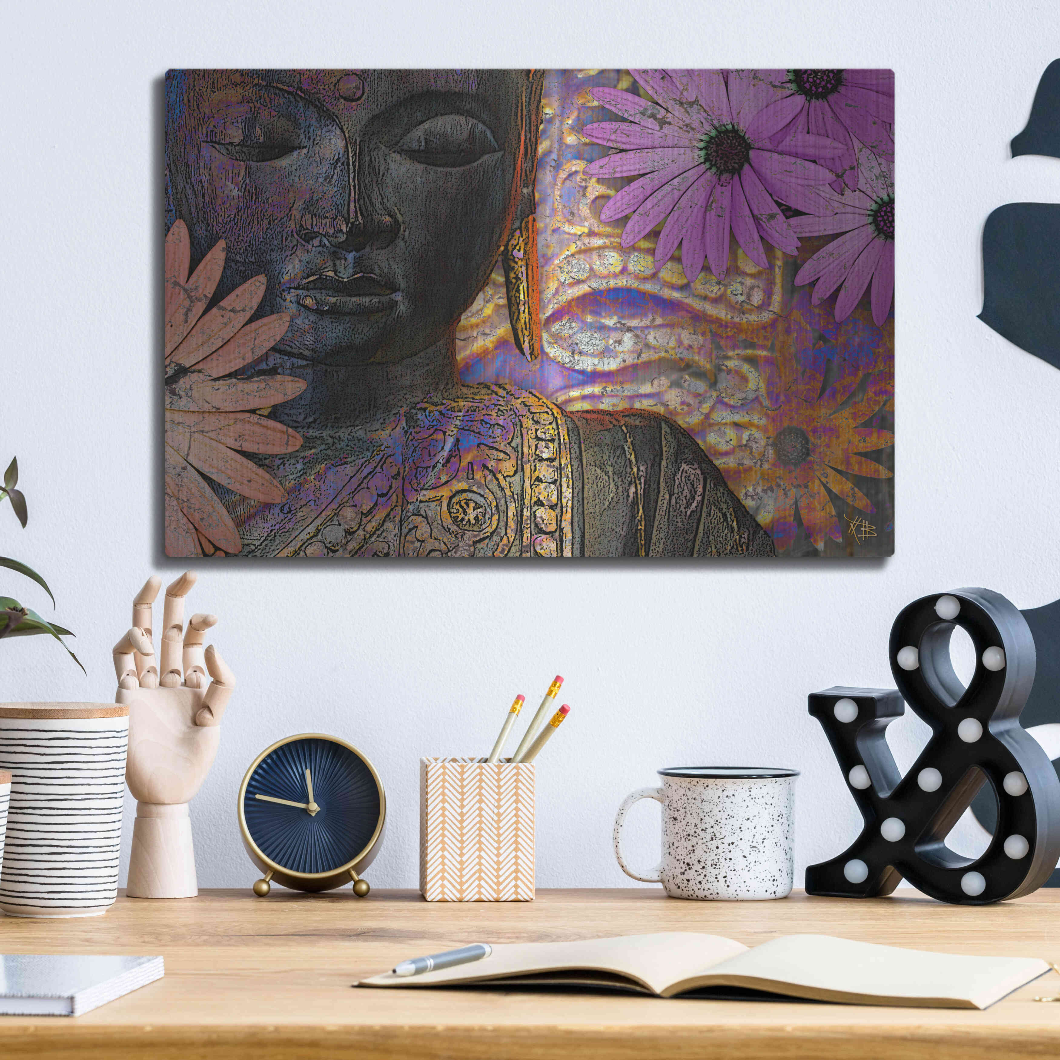 Bungalow Rose 'Jewels of Wisdom' by Fusion Idol Arts, Metal Wall Art ...