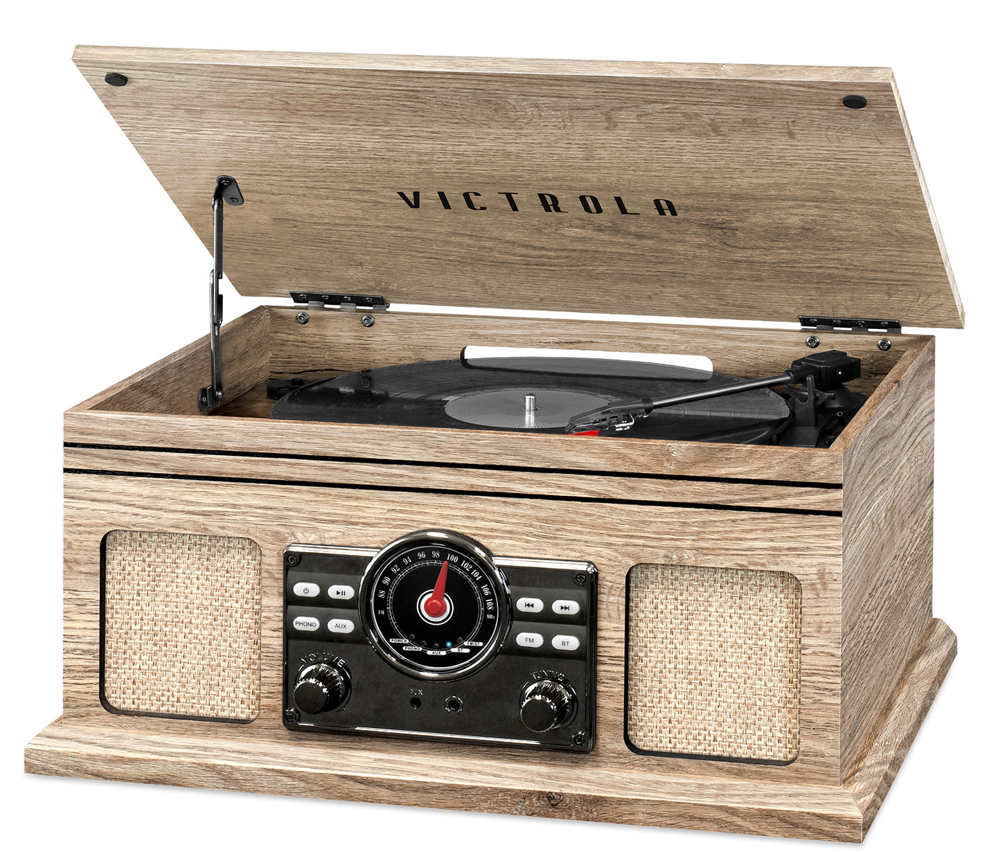Victrola 4-In-1 Nostalgic Bluetooth Decorative Record Player with 3 ...