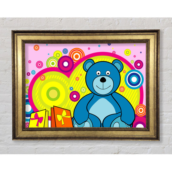 Bright Star Teddy Bear Circles - Single Picture Frame Art Prints ...