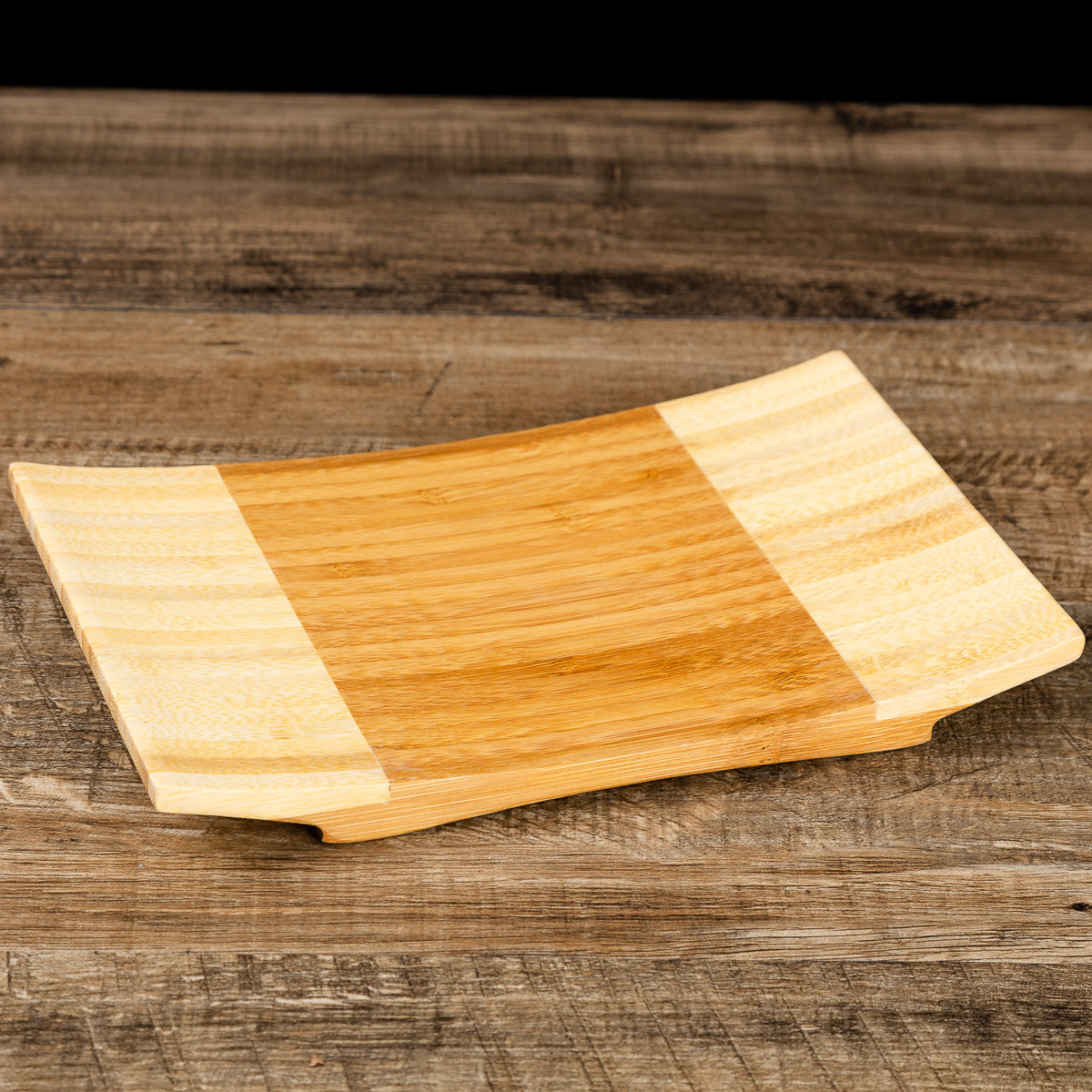 Latitude Run® Sashimi Sushi Bamboo Curve Serving Geta Plate - Japanese ...