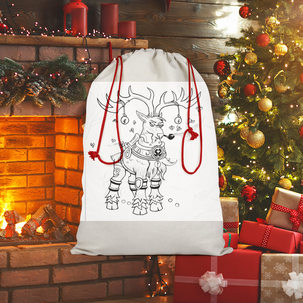 East Urban Home Tempus Guardian Of The Harvest Sublimation Linen Drawstring Sack - Wayfair Canada