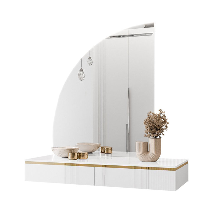 Fairmont Park Croxton Dressing Table with Mirror | Wayfair.co.uk