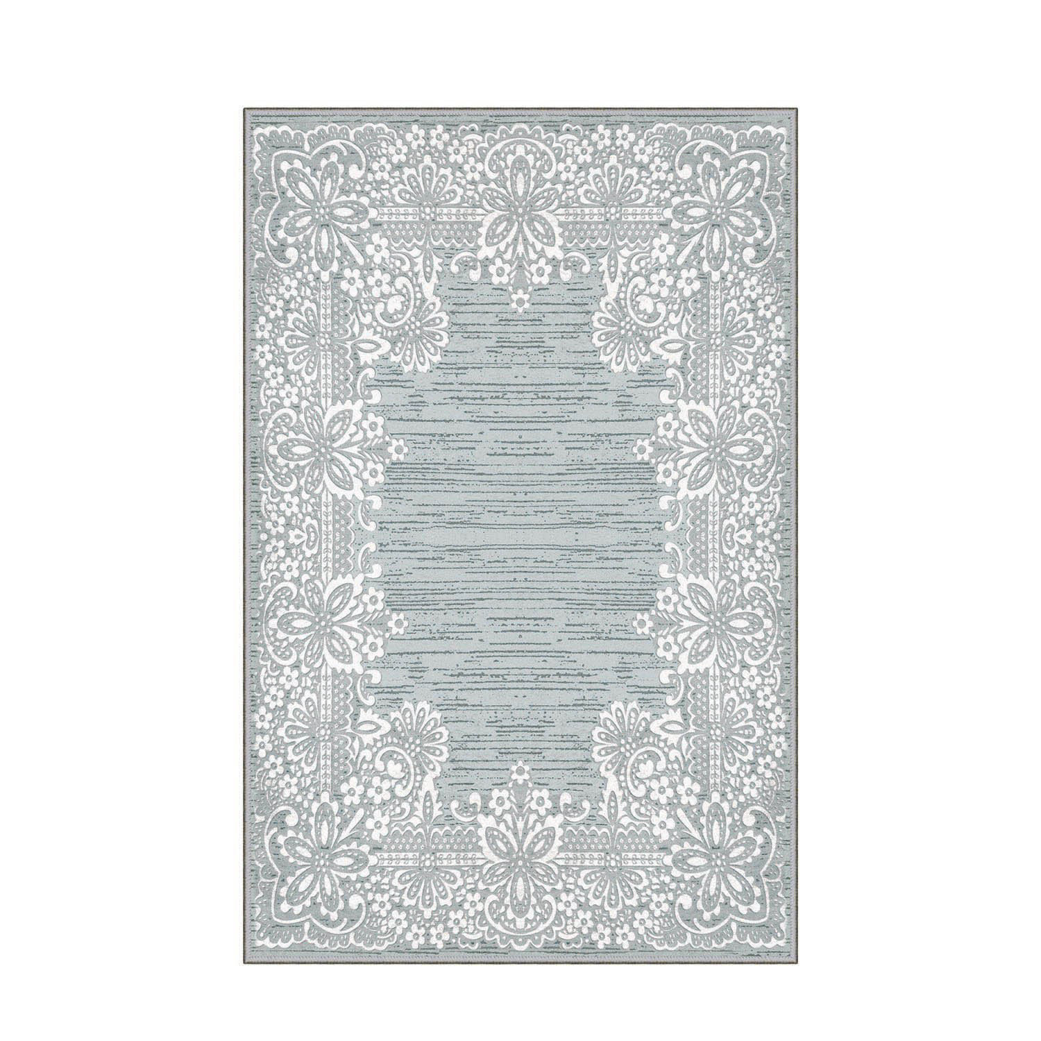 East Urban Home Keila Floral Machine Made Flatweave Polyester Area Rug ...