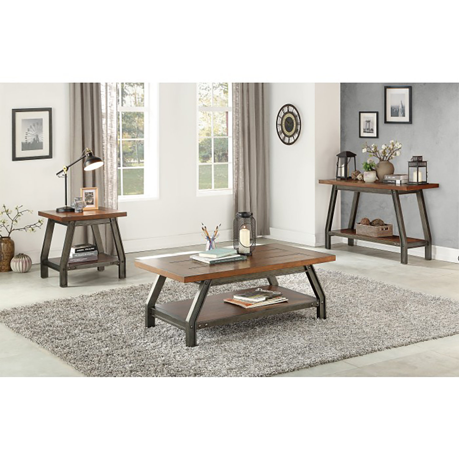 Andrew Home Studio Ashetton 3-pcs Living Room Table Set | Wayfair