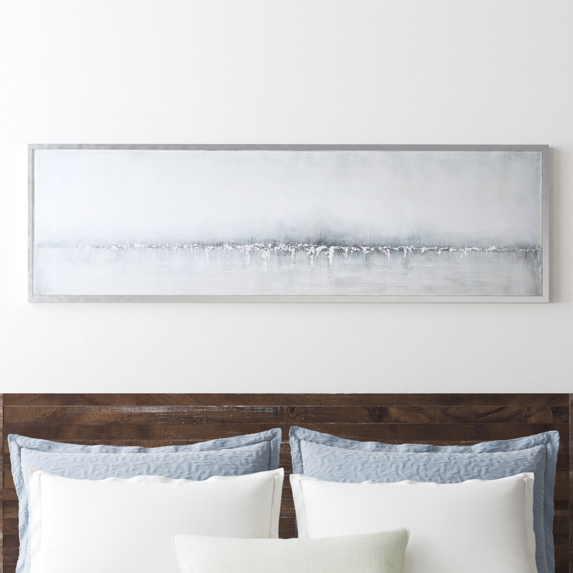 Trent Austin Design® Silver Shores Hand Painted Canvas & Reviews | Wayfair
