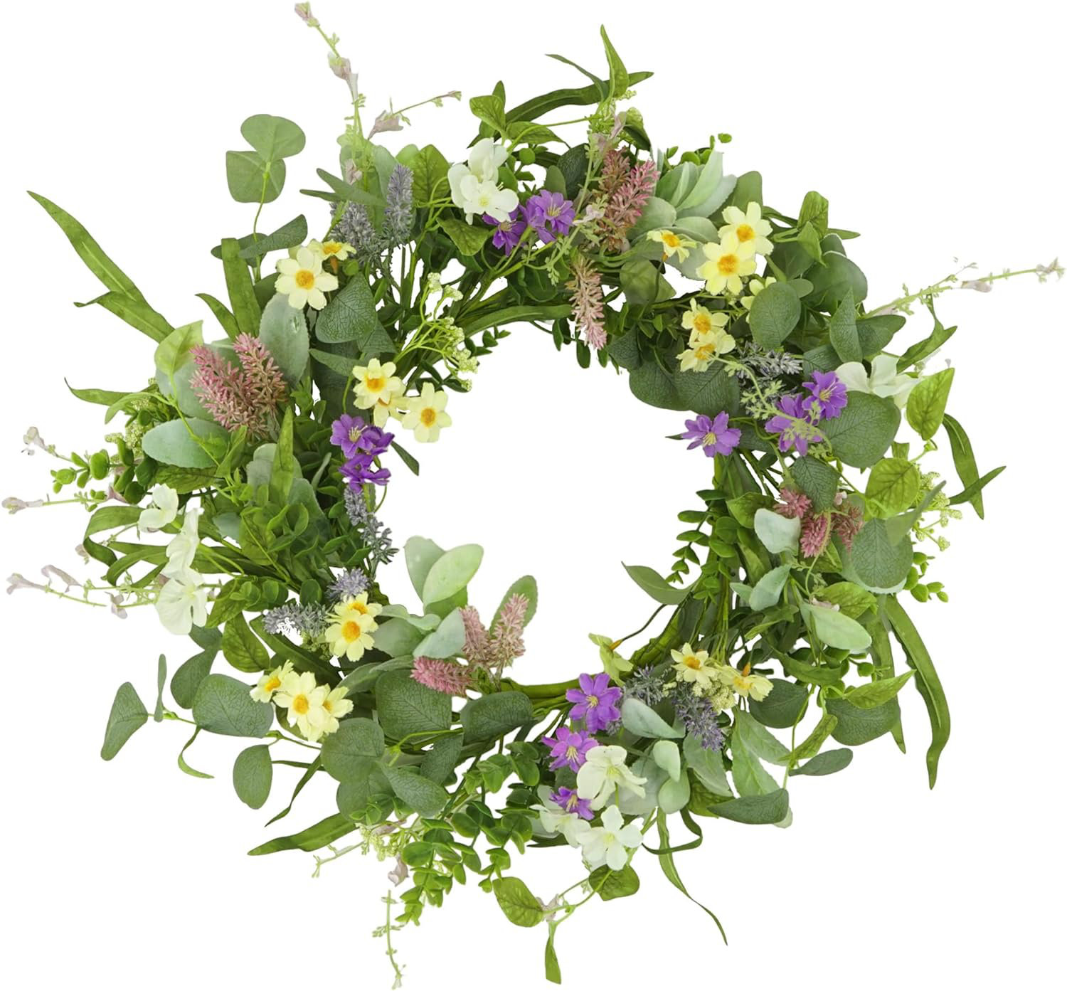 Primrue Summer Wreaths for Front Door Spring Eucalyptus Wreath Door ...