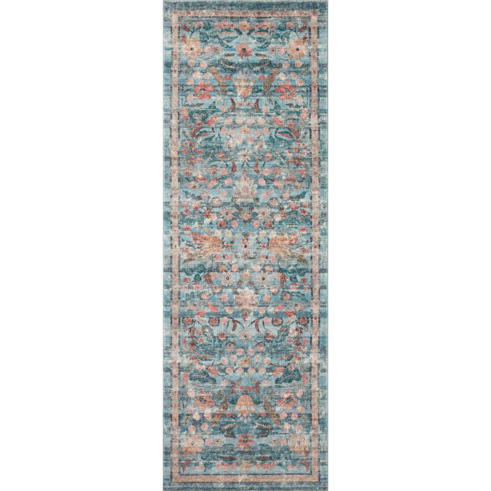 Rifle Paper Co. x Loloi Courtyard Blue Area Rug feat. CloudPile ...