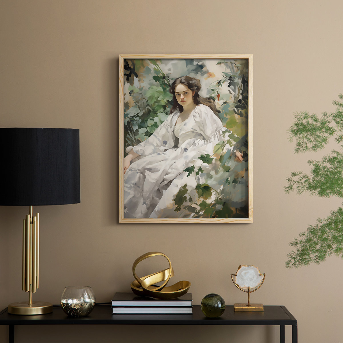 Charlton Home® WOMEN Series DXLII Framed Print - Solid Wood | Wayfair