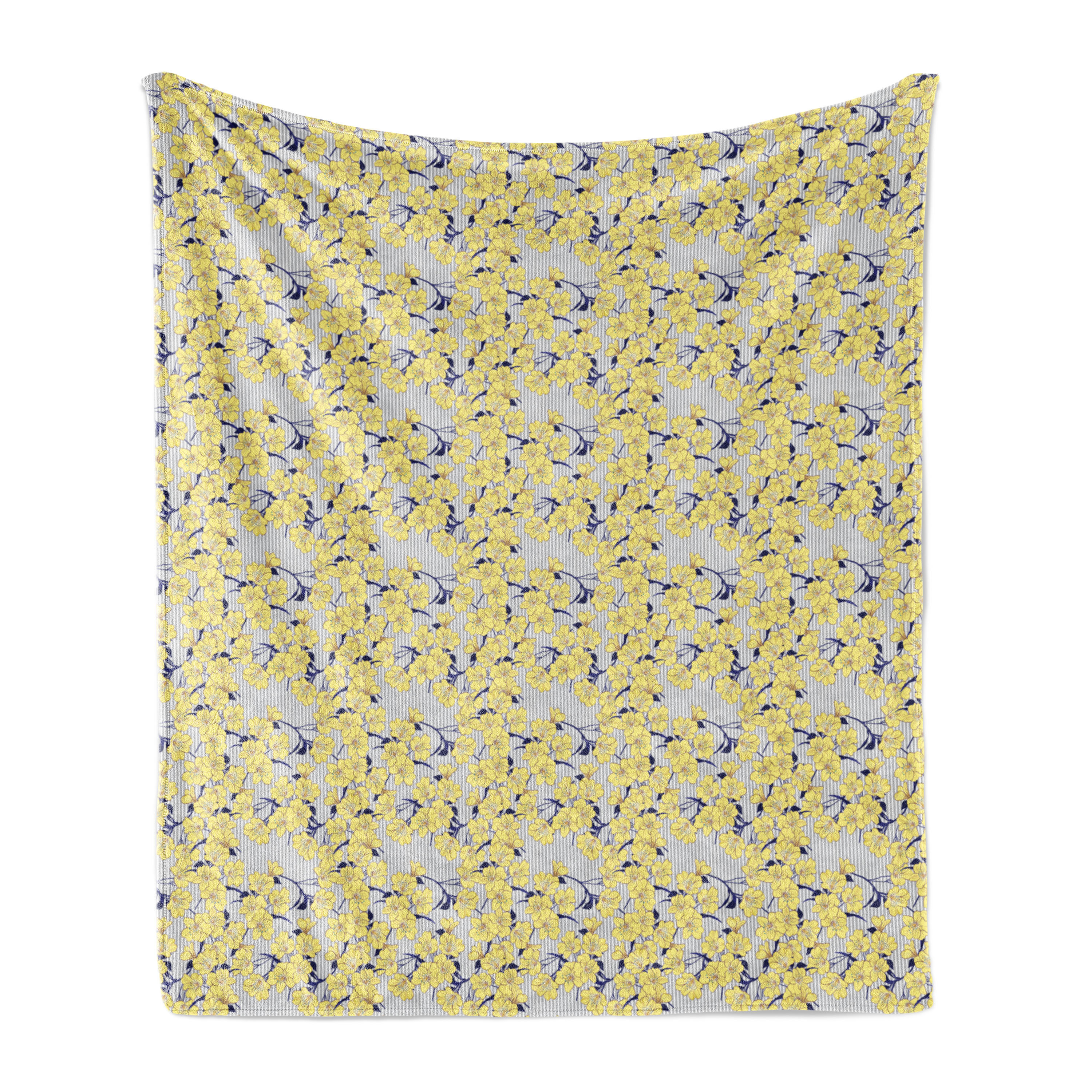 Ambesonne Flowers Fleece Throw Blanket Buttercup Daffodil Bouquet ...